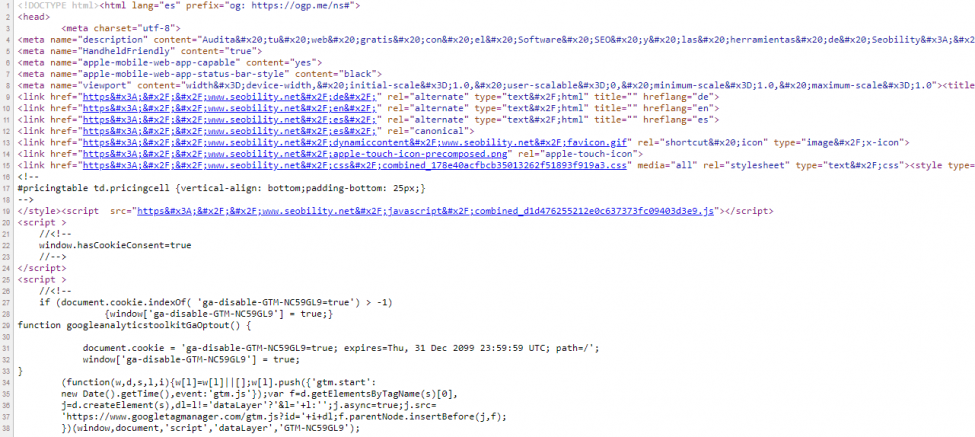 ¿Qué es el Código Fuente? - Seobility Wiki